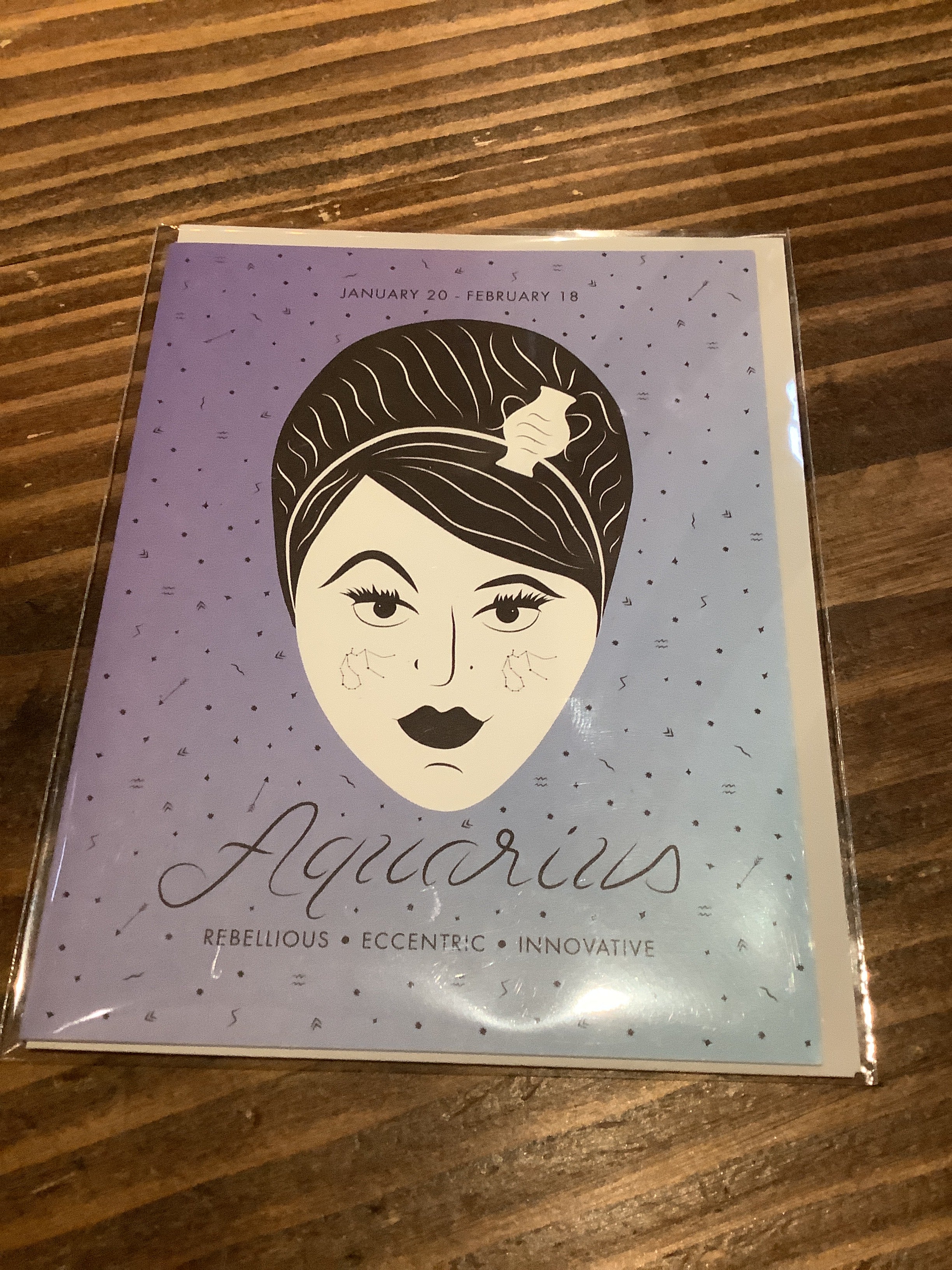 Boss Dotty - Aquarius Greeting Card – Flyby Provisions