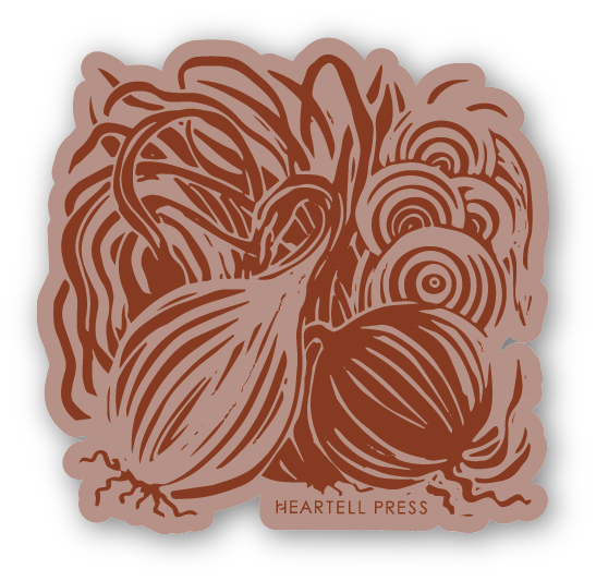 Eco Friendly Onions Die Cut Sticker – Flyby Provisions