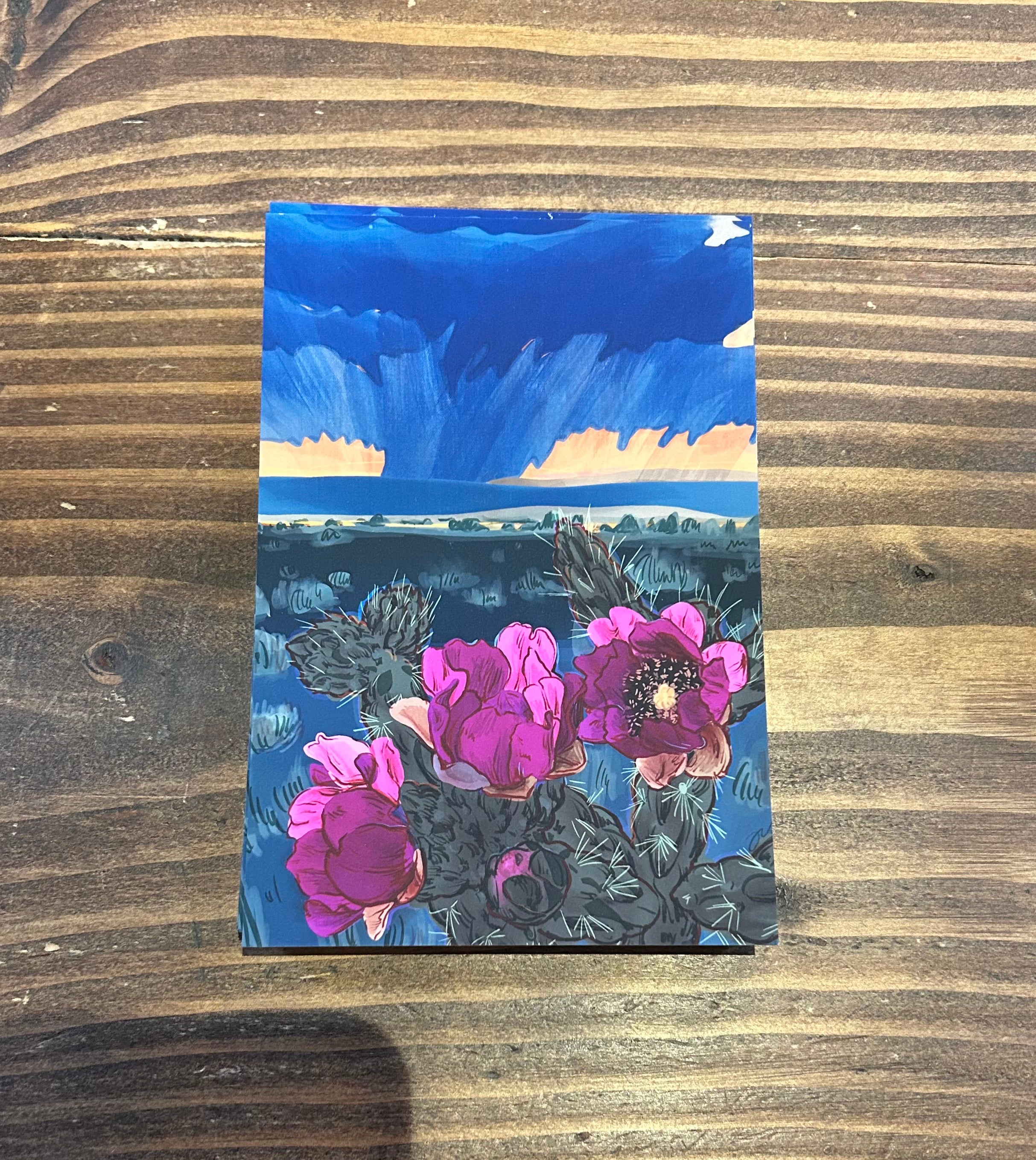 Fenn Fire Studio - Postcards - The Monsoon Cactus – Flyby Provisions