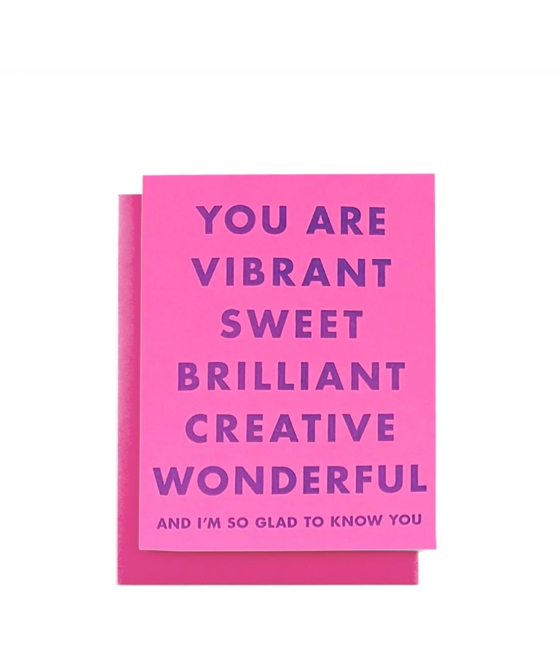 You Are Vibrant Sweet - Risograph Greeting Card – Flyby Provisions