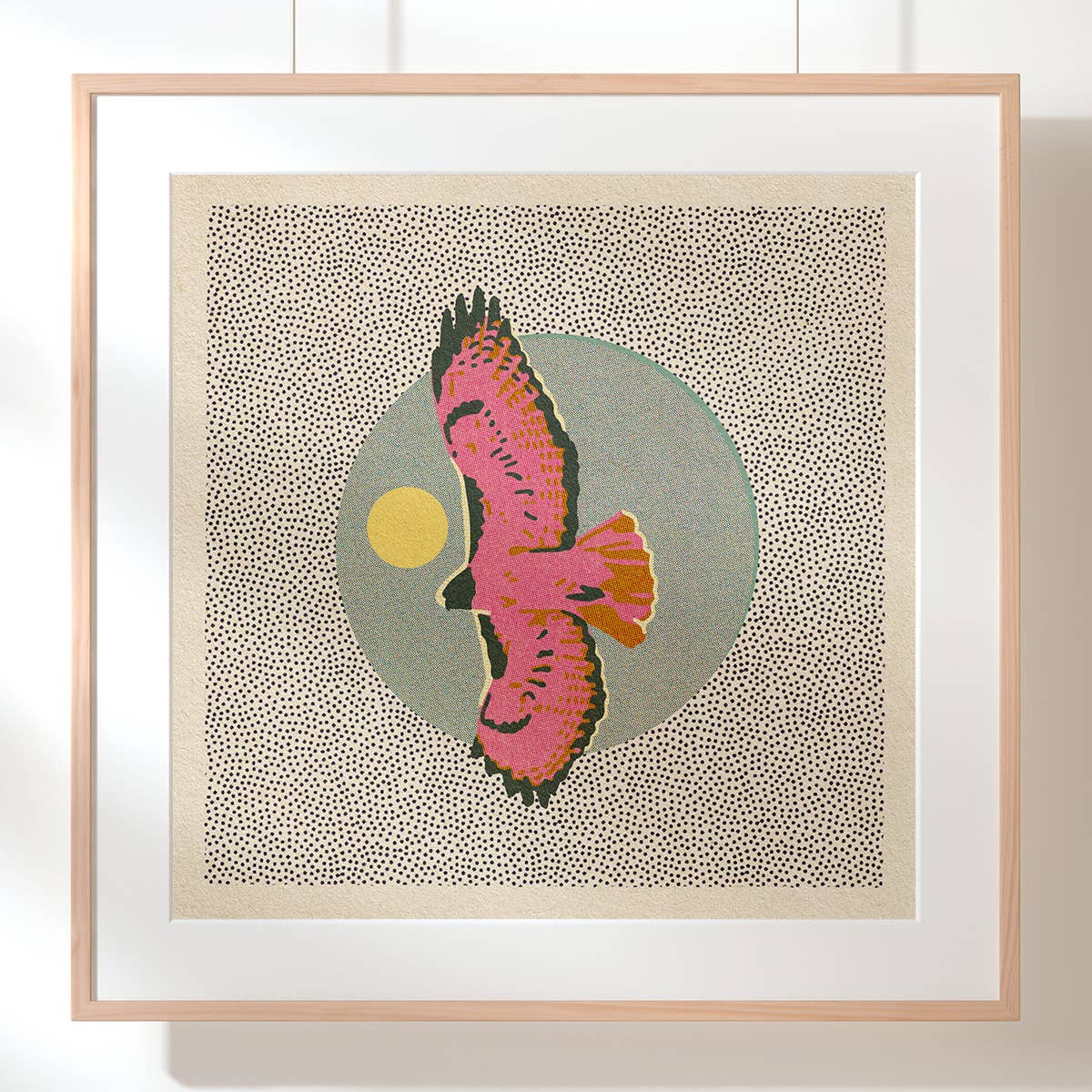 Caroline Clark - Hawk Print (12" x 12") – Flyby Provisions