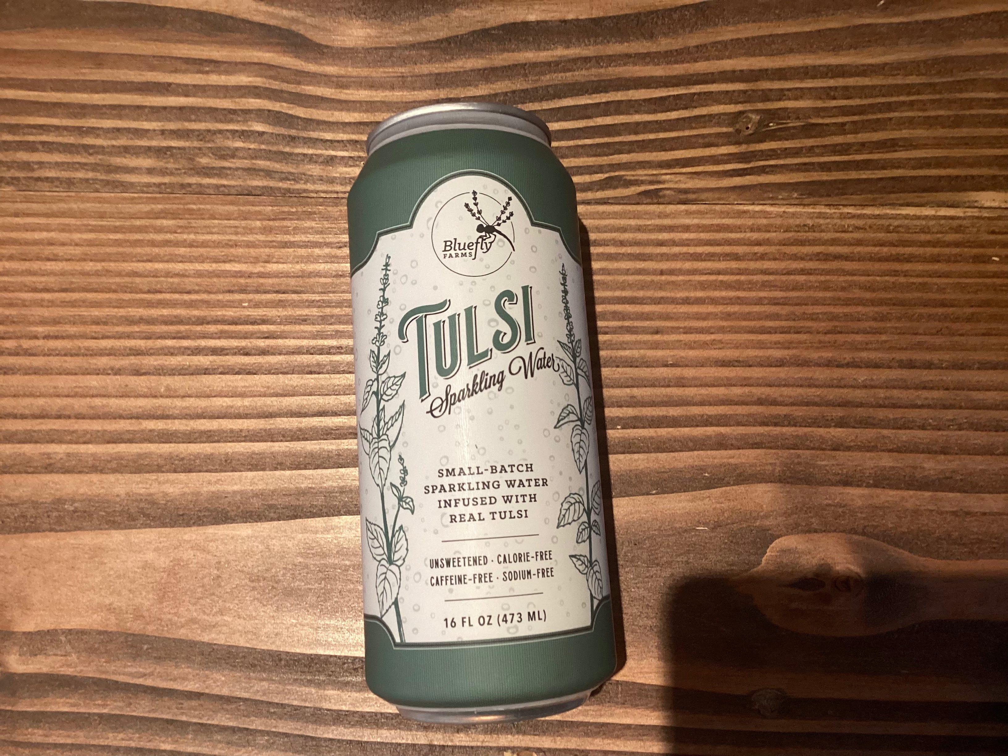 Bluefly Farms - Tulsi Sparkling Water (16 oz) – Flyby Provisions